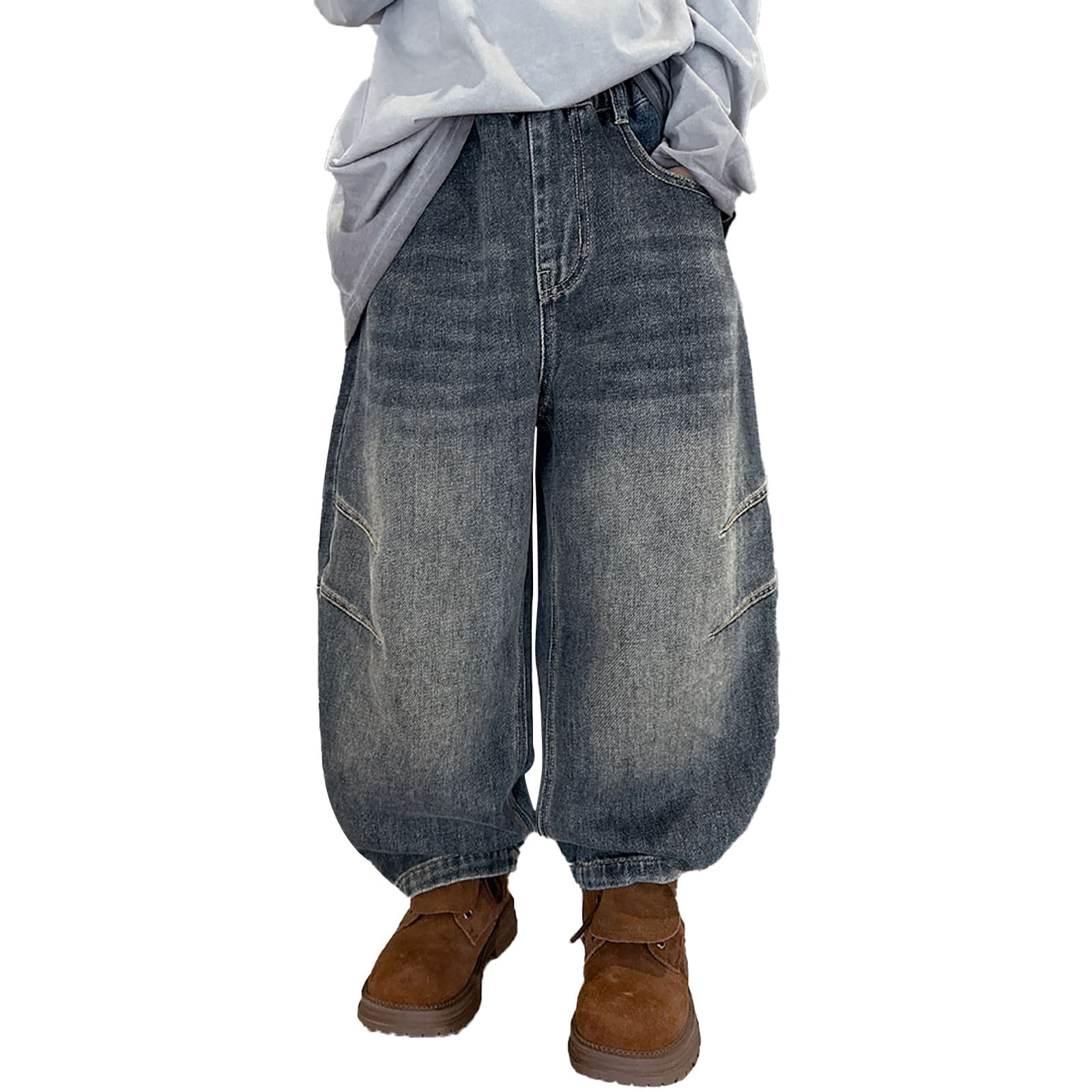 Boys Pants,Boys Everyday Jeans for Kids Comfortable Stretch Denim Pants ...