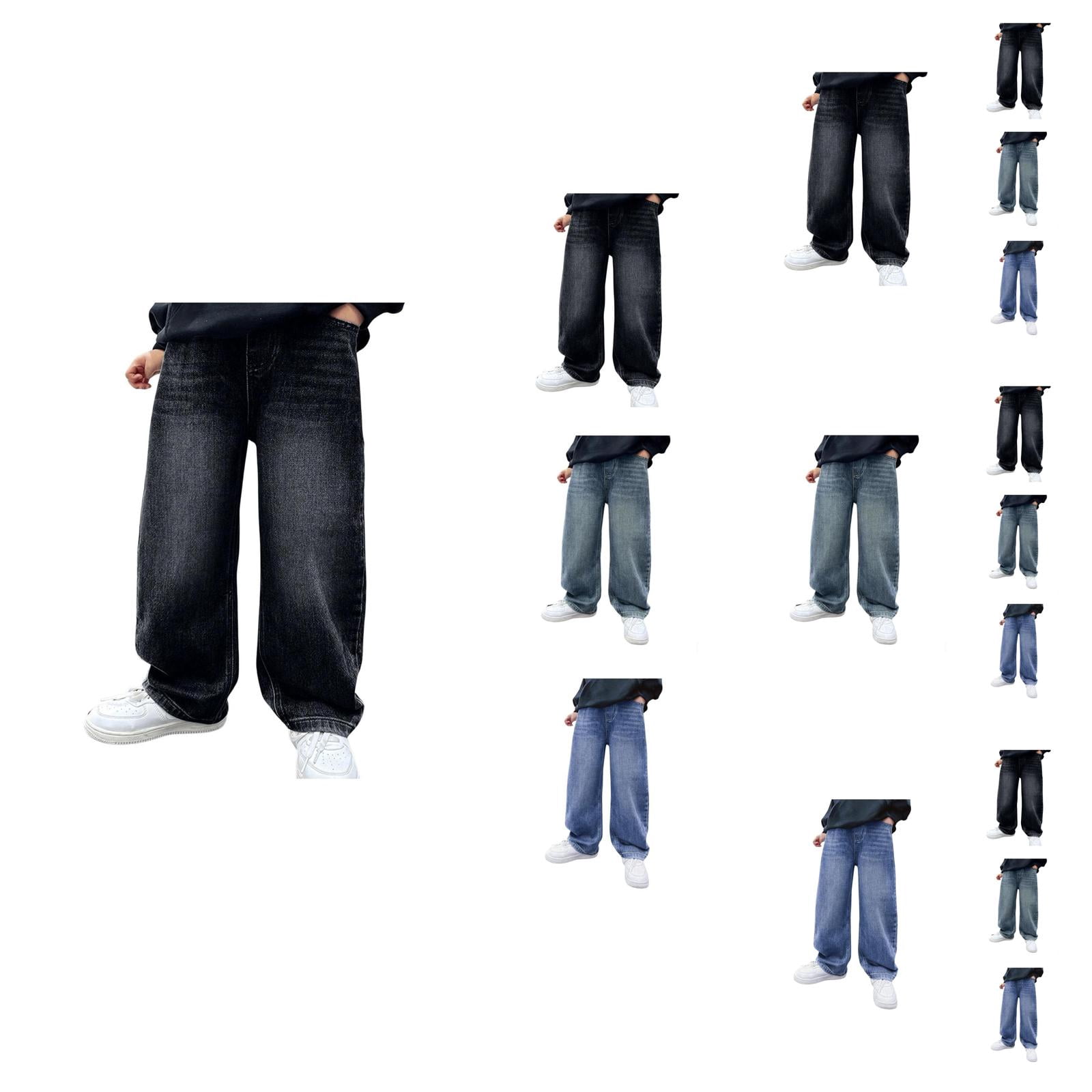 Boys Pants Boys Joggers Wide Leg Casual Fashion Trousers Loose Fit for ...