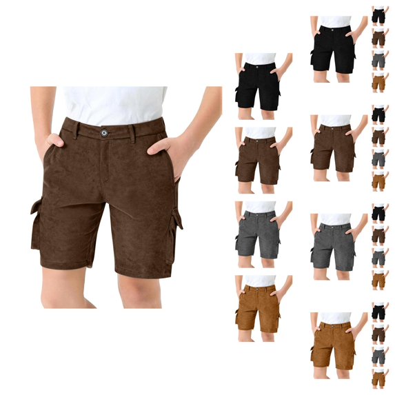 Boys Pants Boys Shorts Retro Cowboy Cargo Style Relaxed Fit with ...
