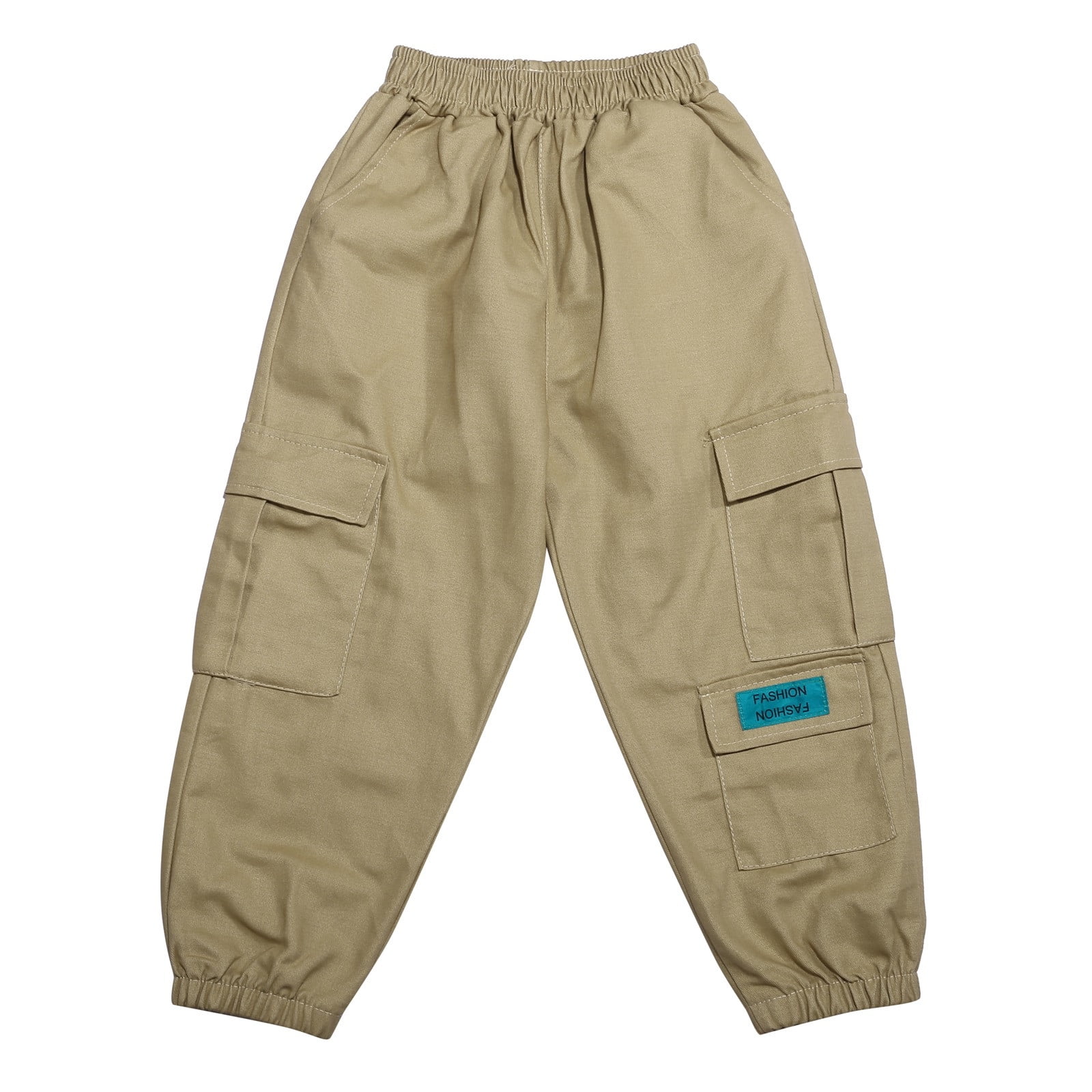 Boys Pants Casual Cargo Pants Loose Fashion Sweatpants Sports Joggers ...