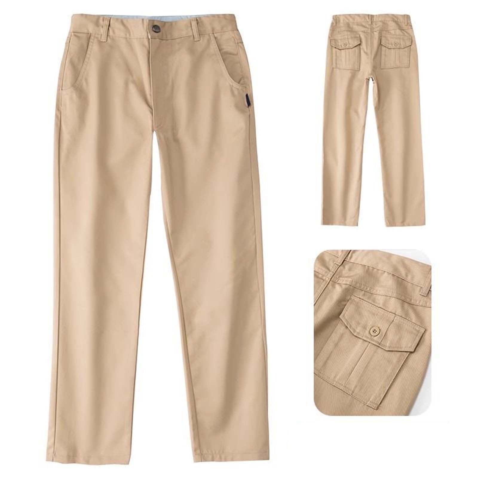 Boys Pants Classic British Straight Leg Dress Pants for Kids Casual ...