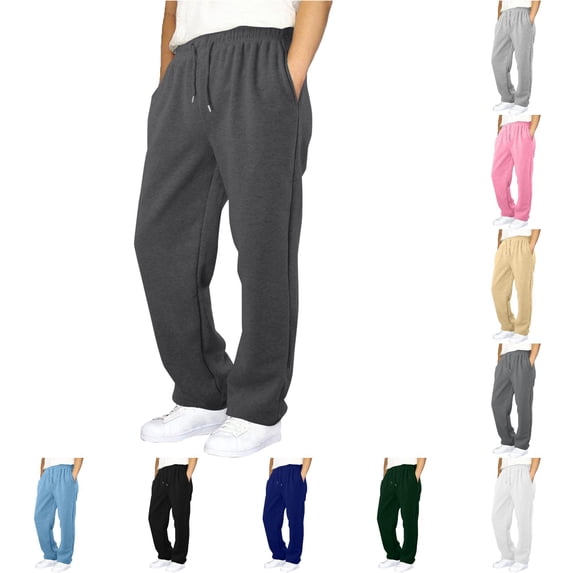 Boys Pants Comfort Loungewear Casual Outdoor Play Elastic Waist Pockets ...