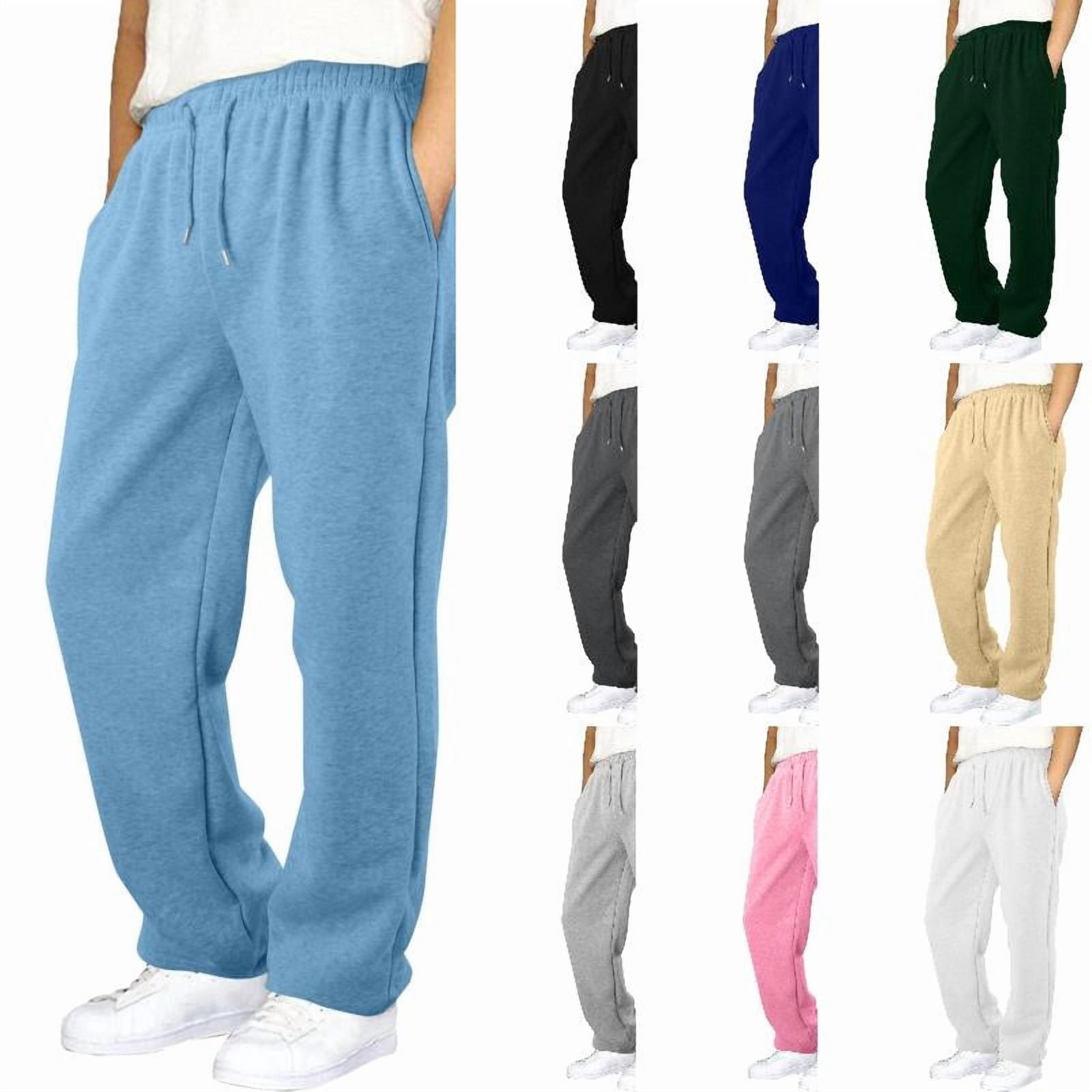 Boys Pants Cotton Elastic Waist Jogger Pants for Boys Casual School ...