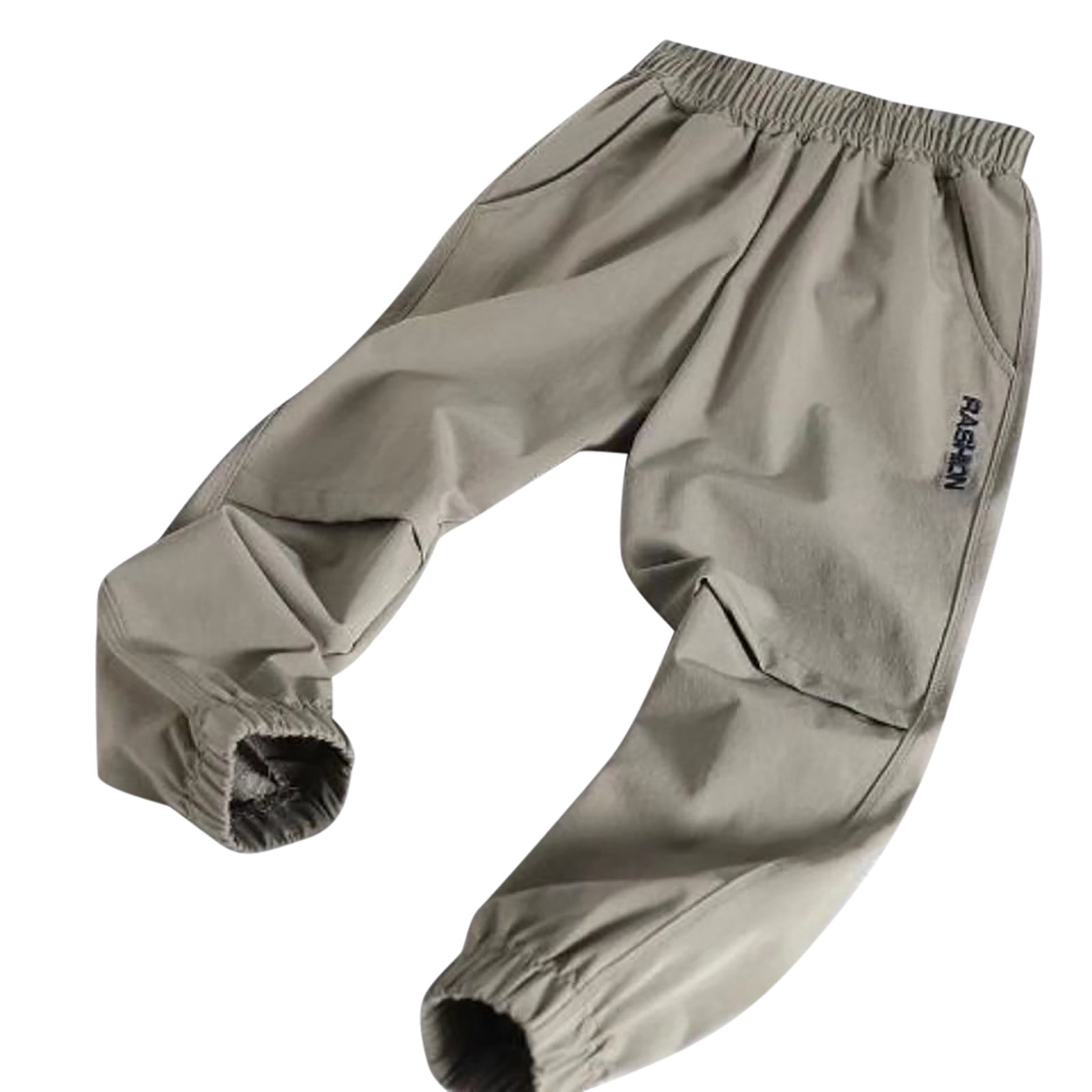 Boys Pants Kids Elastic Waist Sports Exercise Trousers Sweatpants Dance ...
