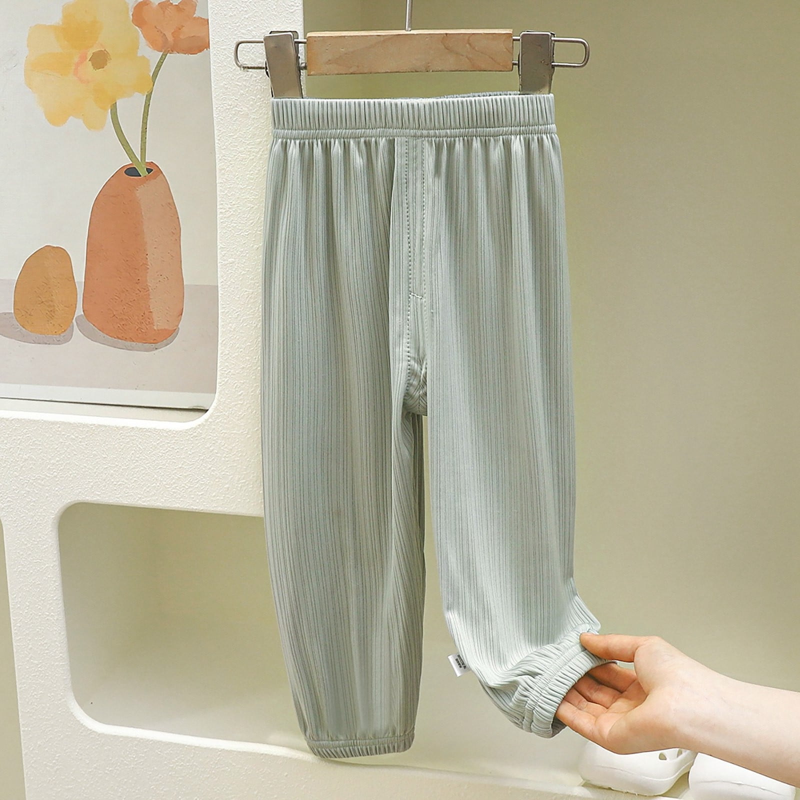 Boys Pants Kids' Quicking Dry Unisex Loose Elastic Waist Ankles Bottoms ...