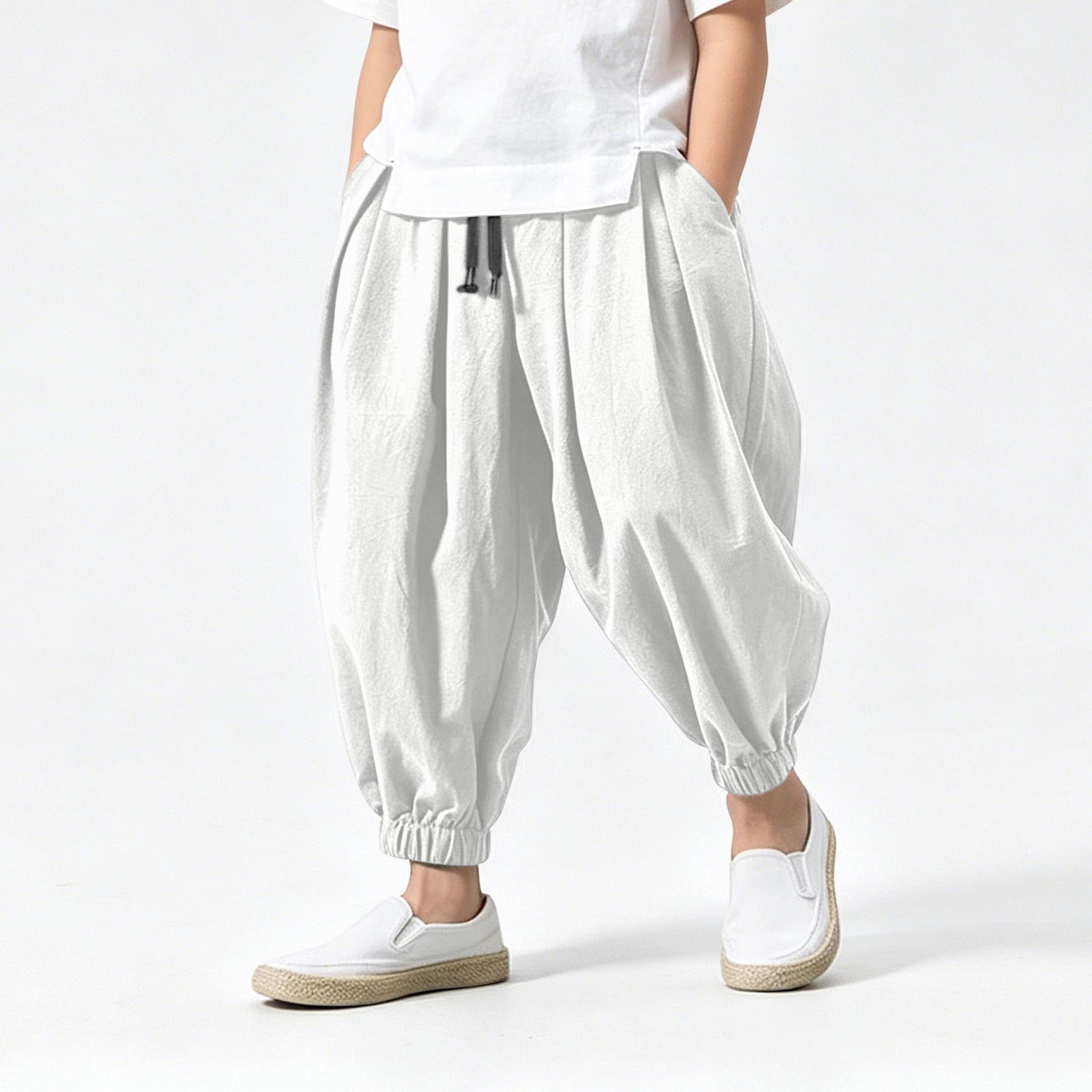 Boys Pants Lightweight Flutter Wide-Leg Trousers for Kids Outdoor ...