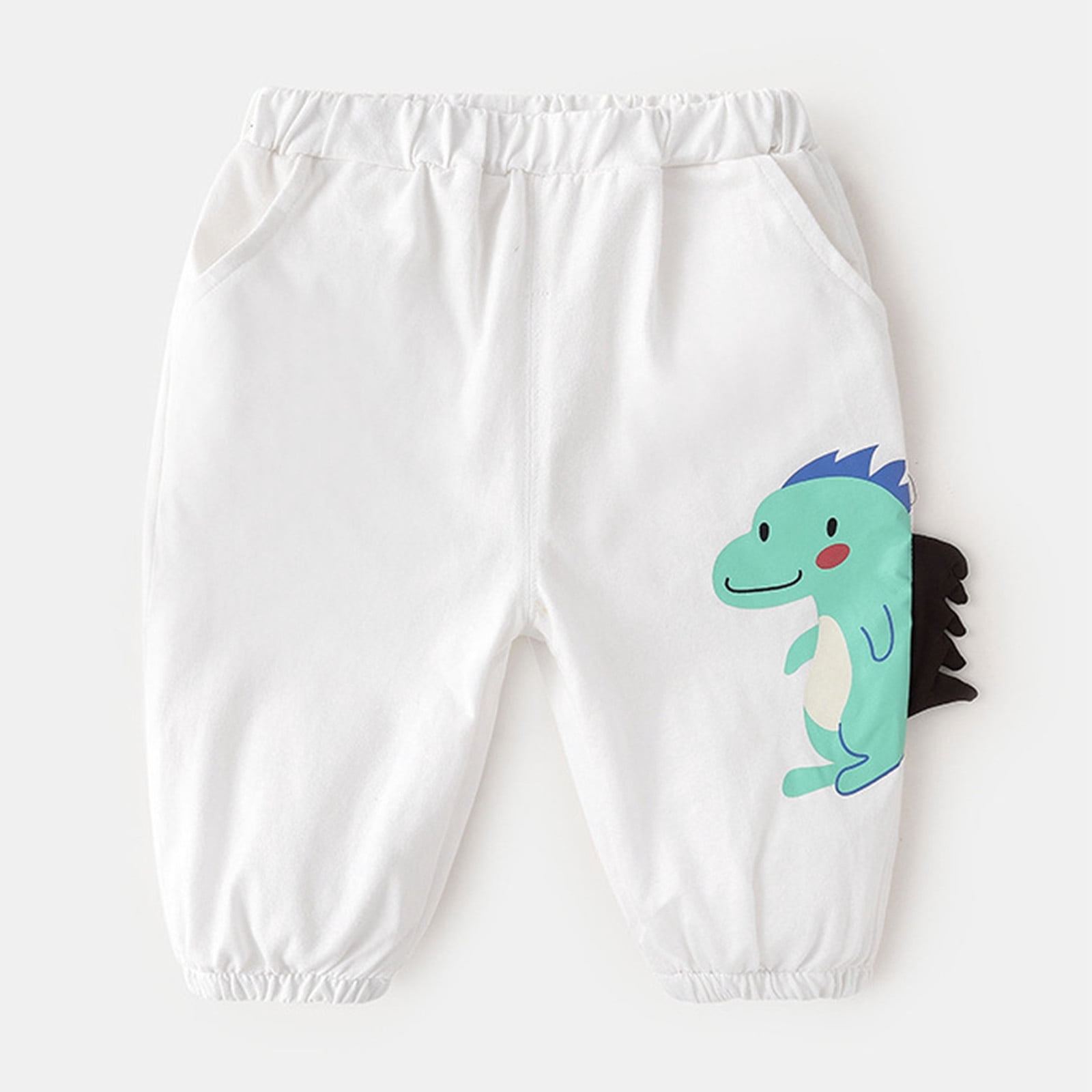 Boys Pants Size 6-12M Youth Lightweight Cartoon Print Straight Leg ...