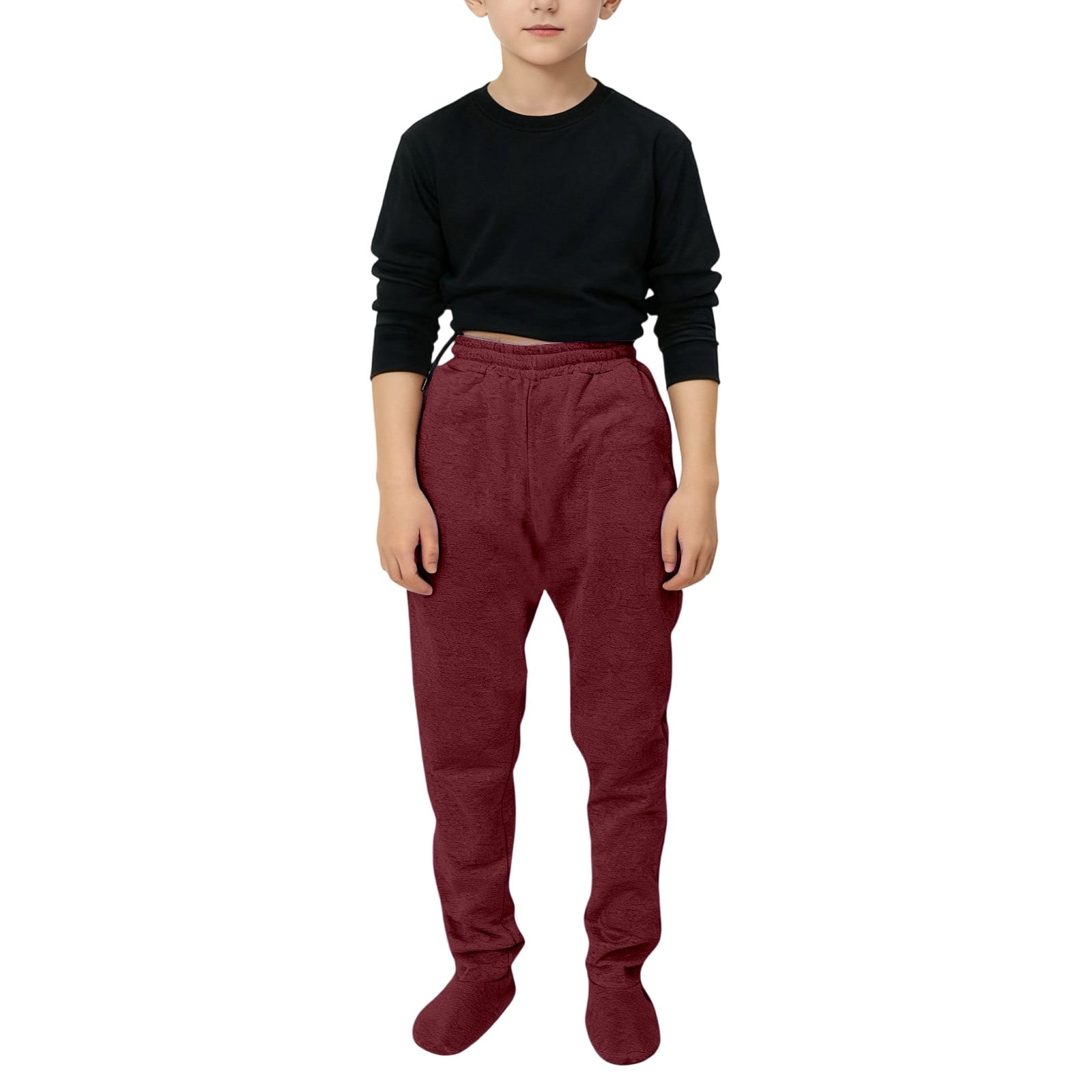 Boys Pants Size 7 Loose Fit Denim Wide Leg Pants – Oversized Straight ...