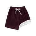 Boys' Pants Solid Color Lined Stretch Swim Trunks for Kids Boys ...