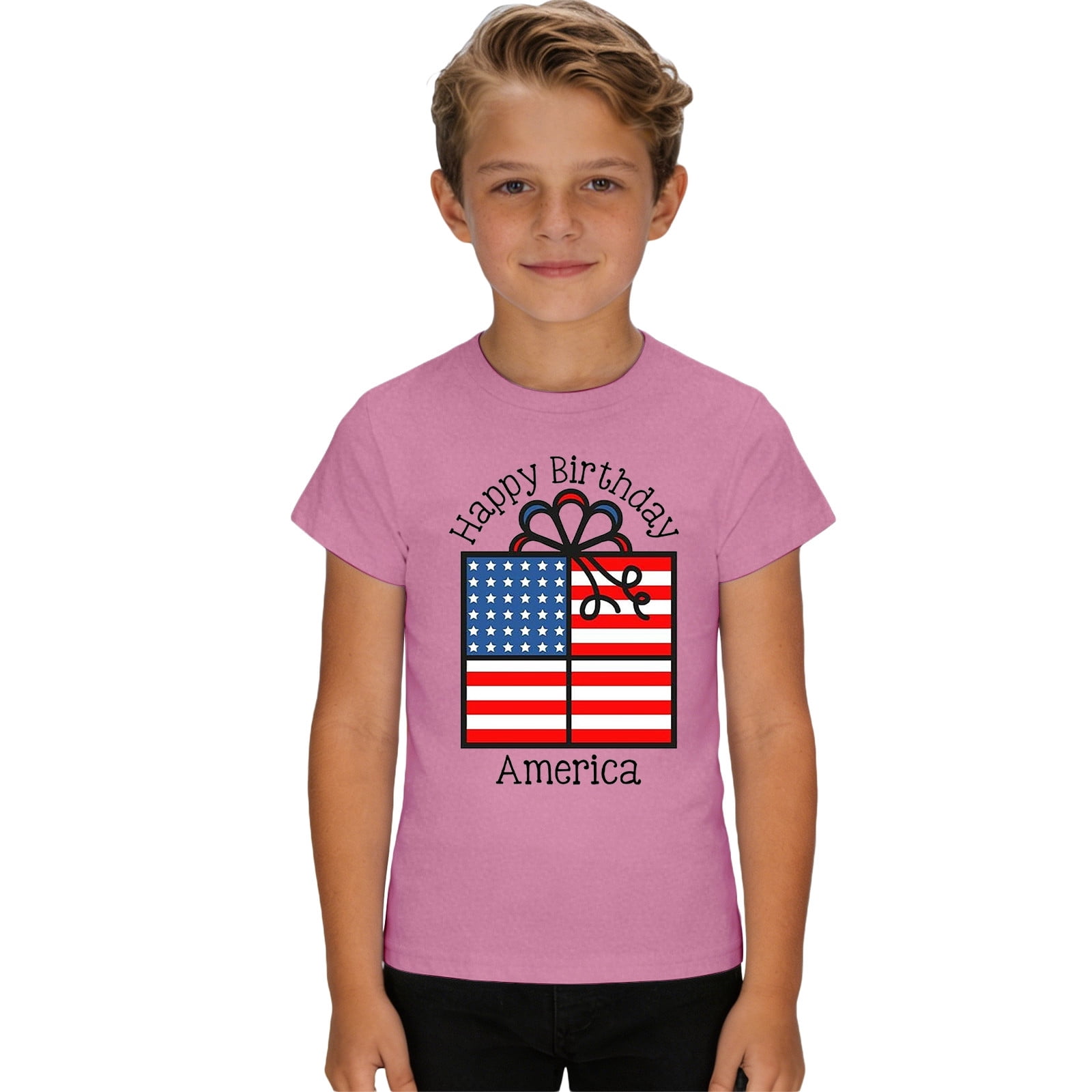 Boys Patriotic Graphic T Shirt Fourth Of July Kids Print Tee Summer ...