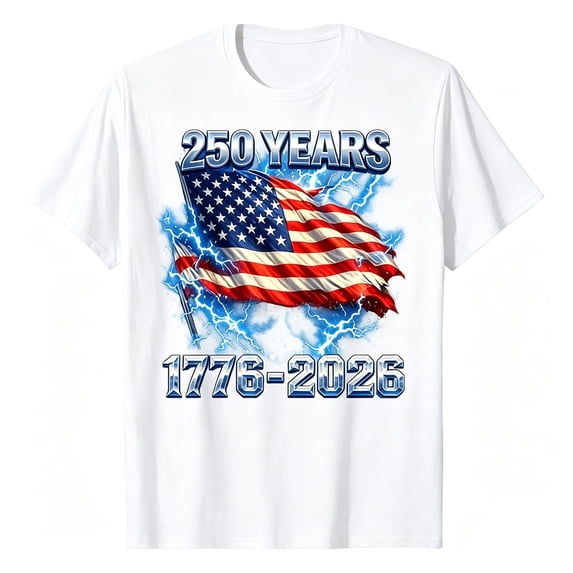 Boys Patriotic Graphic Tops 4th of July 250th Anniversary Tees With ...