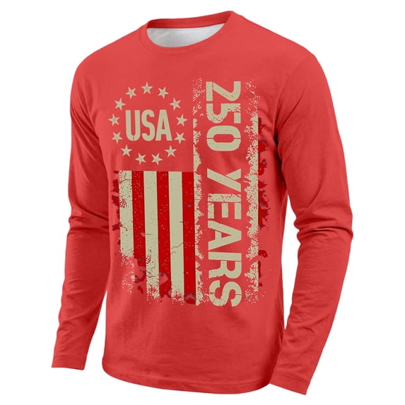 Boys Patriotic Graphic Tops 4th of July Independence Day T Shirts Long ...