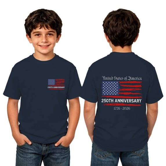 Boys Patriotic Shirt Relaxed Fit Stretch American Flag T-Shirt ...