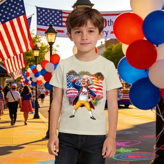 Boys Patriotic Shirts American Flag Shirt 4th of July Tshirt 250th ...