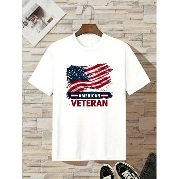 Boys' Patriotic american T-Shirt - Cotton, Crew Neck, Short Sleeve ...