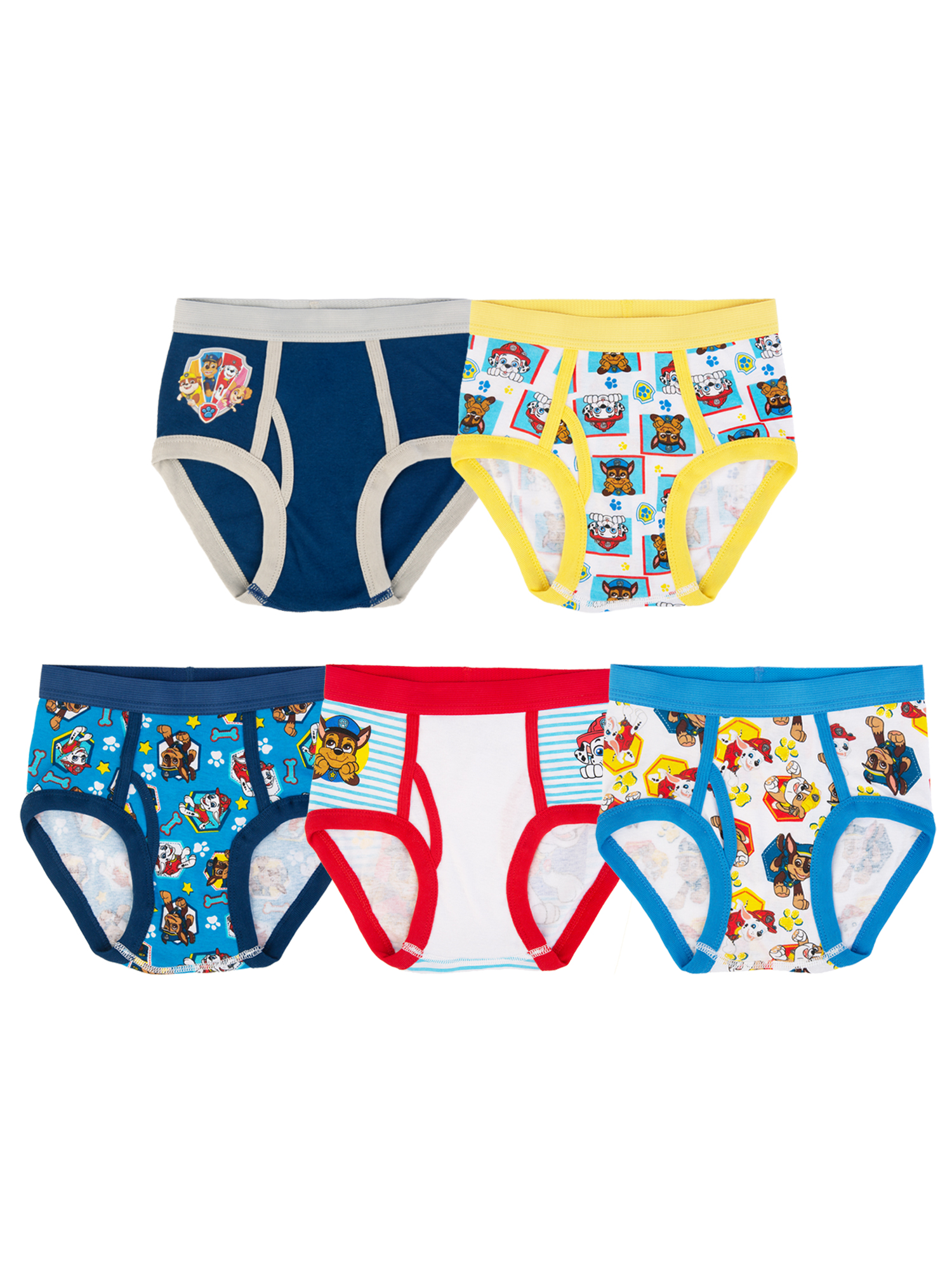 Paw Patrol Boys Underwear, 3 Pack Poly Boxer Briefs (Little Boys & Big ...