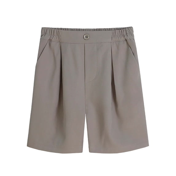 Boys Performance School Shorts Casual Elastic Waist Flat Front ...