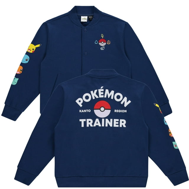 Boys Pokemon Fleece Bomber Jacket- Little and Big Boys Sizes 4-16 ...