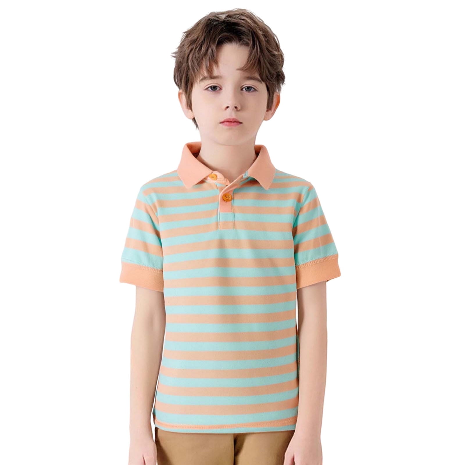 Boys Polo Shirt Short Sleeve Boys' Striped Shirt Boys Fashion for Boys ...