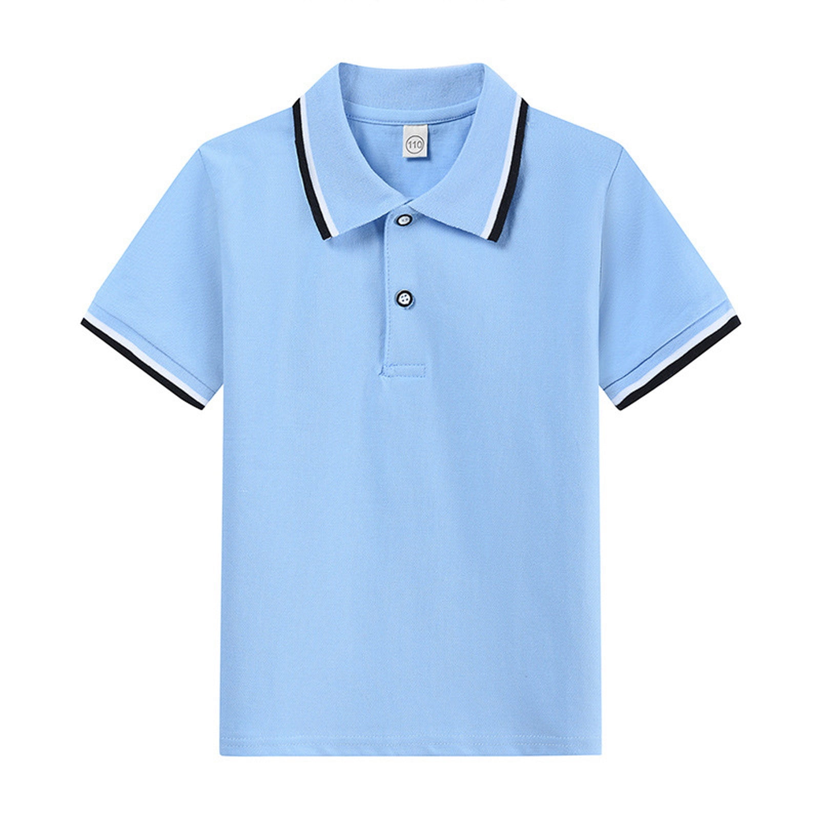 Boys Polo Shirt Solid Collar Shirt Boys Button Down Shirt Boys Short ...