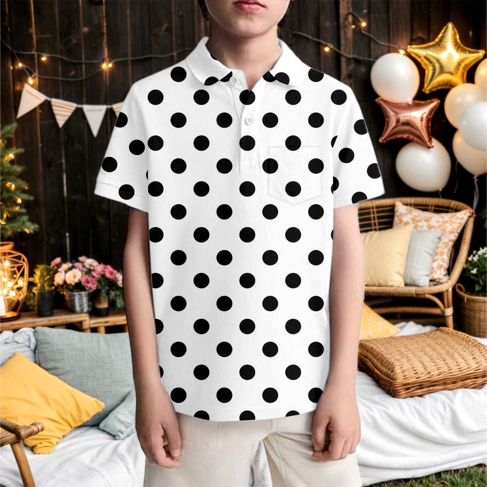 Boys Polo Shirts Lightweight Soft Toddler Fashion Shirt Breathable ...