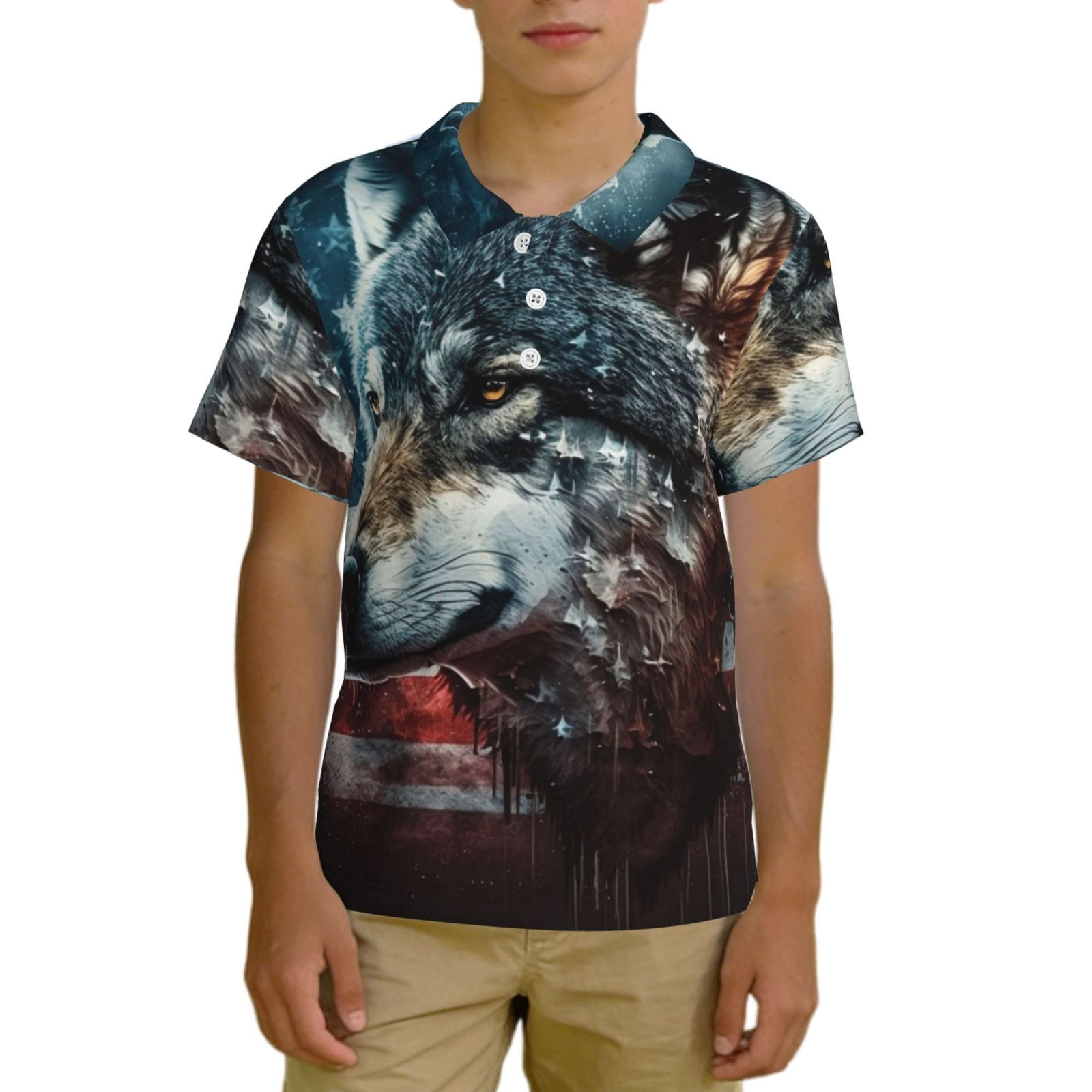 Boys Polo Shirts Short Sleeve Summer Collared Casual Kids Golf T Shirt ...