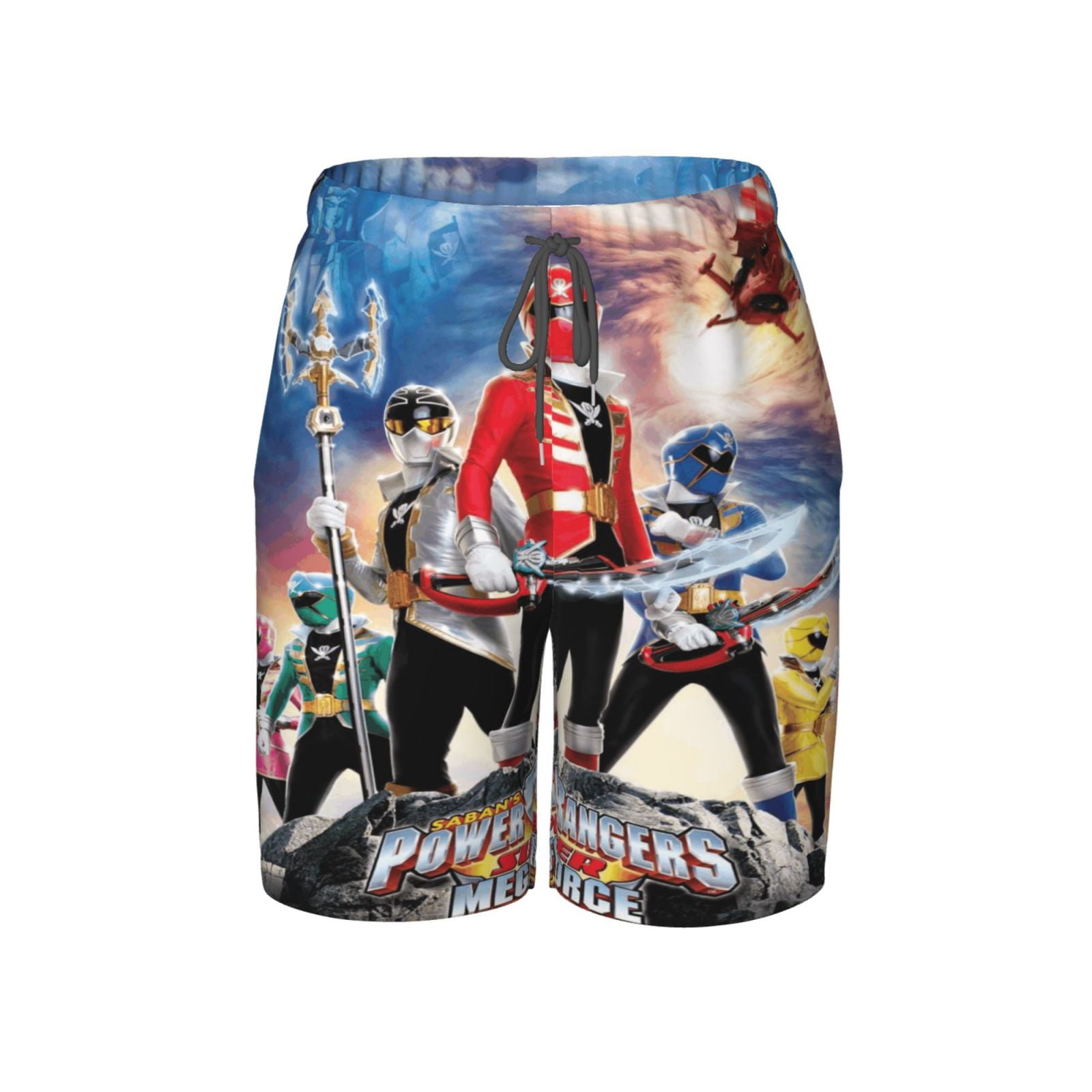 Boys Power Team Ran-,Ger2 Swim Trunks With Mesh Liner Kids Cartoon ...