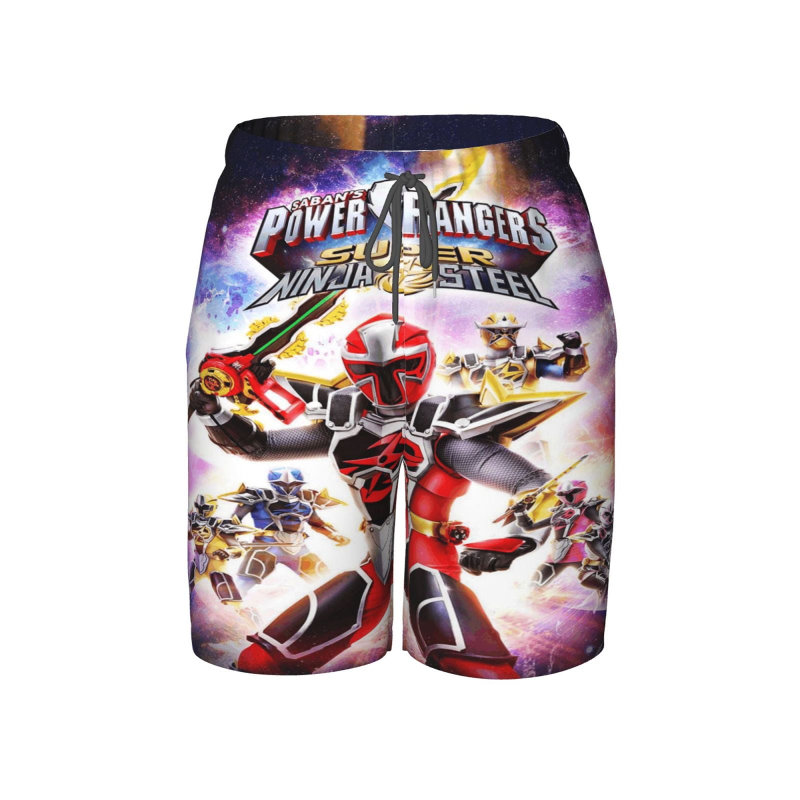 Boys Power Team Ran-,Ger2 Swim Trunks With Mesh Liner Kids Cartoon Quick Dry Swim Shorts With ...