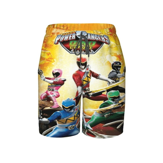 Boys Power Team Ran-,Ger2 Swim Trunks With Mesh Liner Kids Cartoon ...