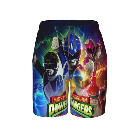 Boys Power Team Ran-,Ger2 Swim Trunks With Mesh Liner Kids Cartoon ...