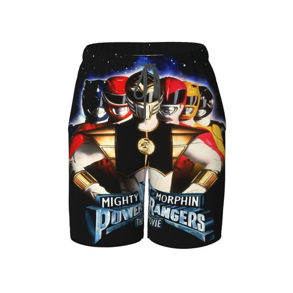 Boys Power Team Ran-,Ger2 Swim Trunks With Mesh Liner Kids Cartoon ...