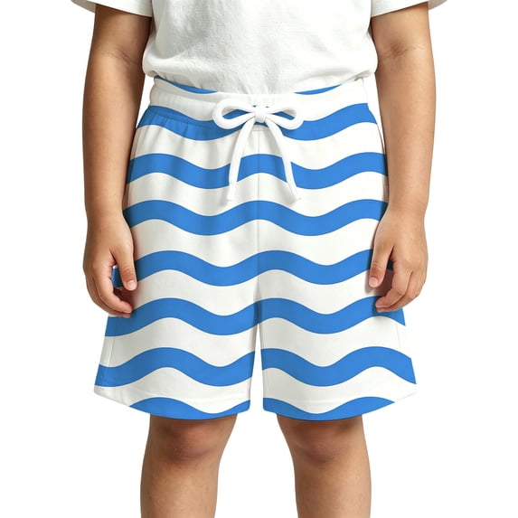 Boys Print Layer Beach Shorts Swim Trunks Quick Dry 5 Inch Swim Shorts ...