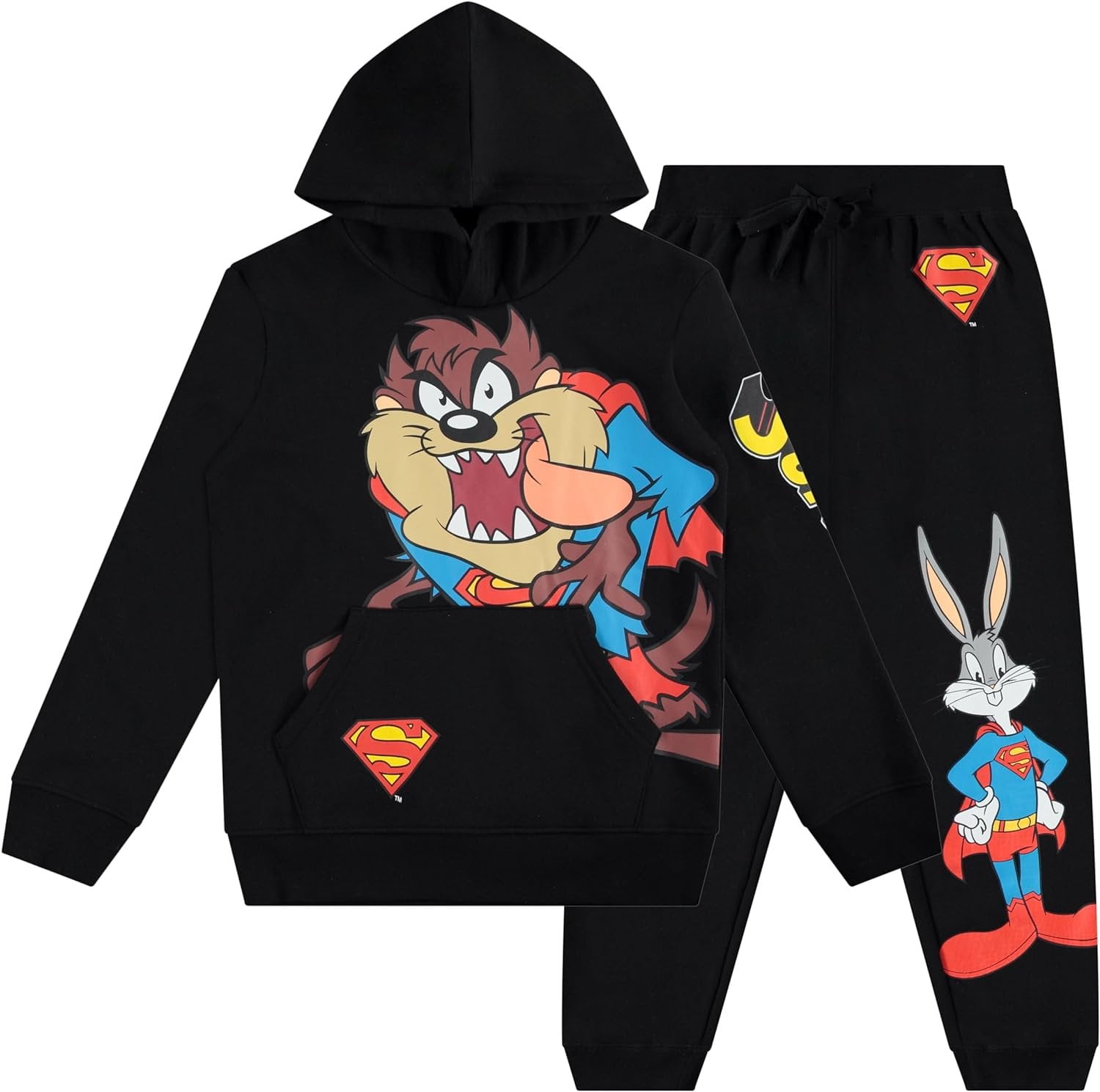 DC Comics Boys Superman Pullover Hoodie and Sweatpants Clothing Set ...