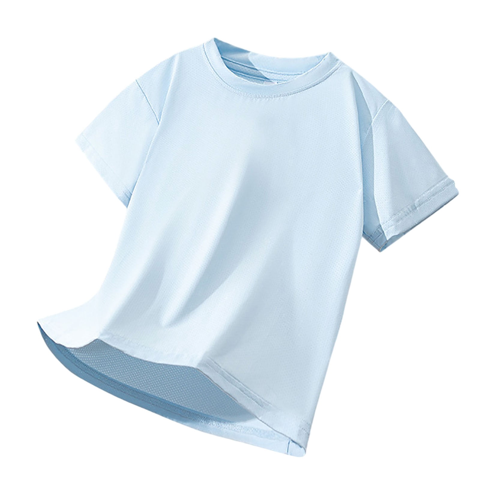 Boys Quick Dry Athletic Short-Sleeve T- Shirt Active Mesh Sports Tee ...