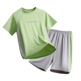 Boys Quick Drying Athletic Short-Sleeve T- Shirt and Active Shorts Set ...