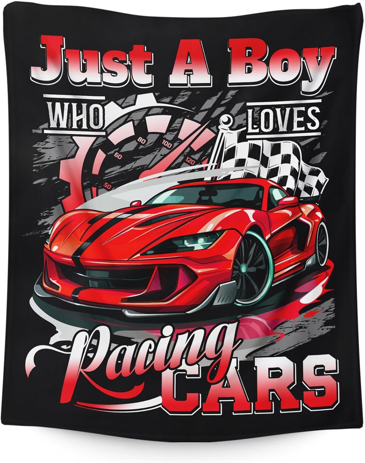 Boys Racing Car Blanket Gifts - Soft, Cozy & Lightweight - 60x50 Inches ...