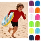 Boys' Rash Guard Long Sleeve Swim Shirt Girls Athletic Tween Shirts 13 ...