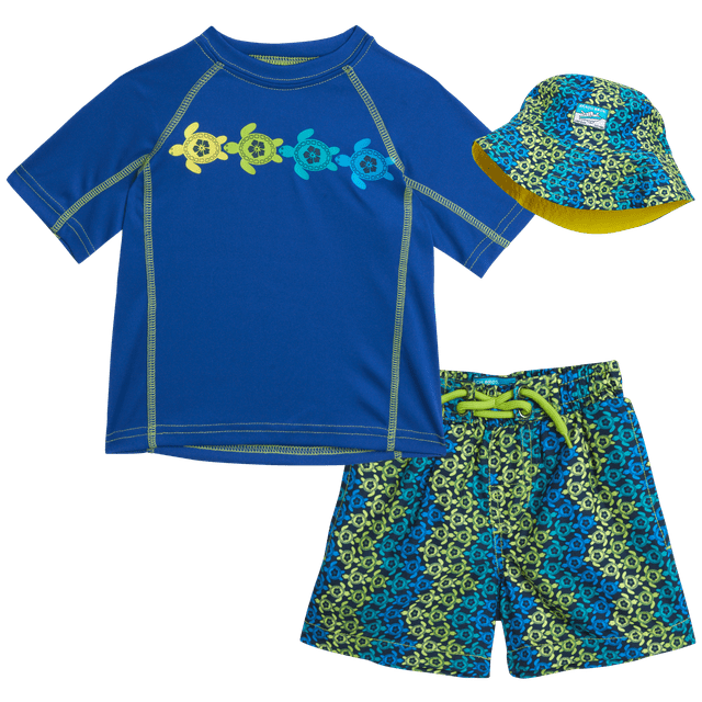 Boys' Rash Guard Set - UPF 50+ Rash Guard Swim Shirt, Bathing Suit ...