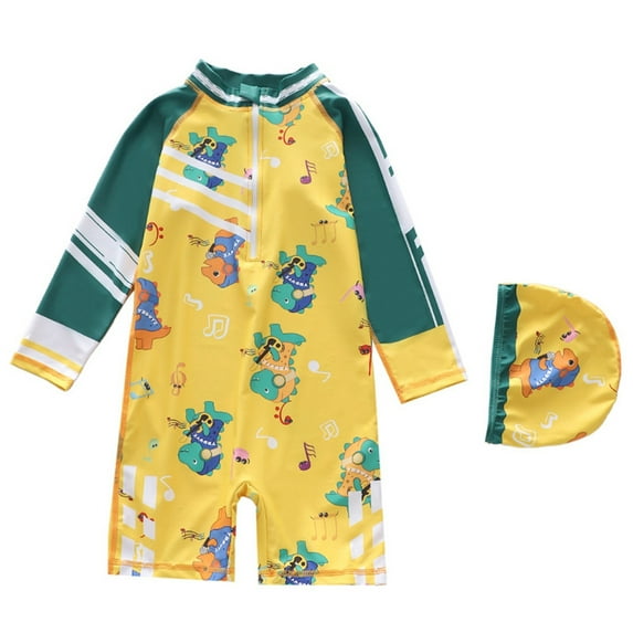 Boys Rashguard Shirt 2 Piece UPF 50+ Sun Long Sleeve Rash Guard Swim ...