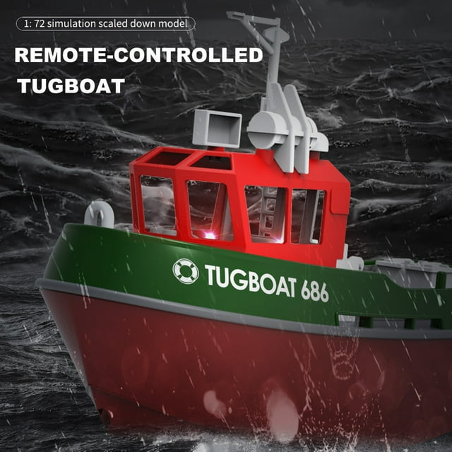 Boys Remote Control Boat, 1:72 Remote Control Boat For Pool & Lake, 2 ...