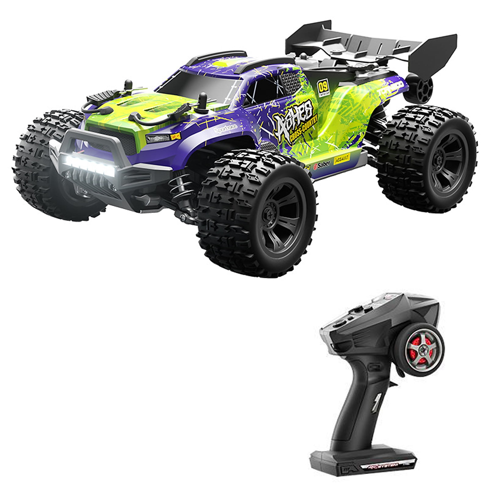 Boys Remote Control Car 1:18 Scale 28 KM/H High Speed Vehicle 4WD All ...