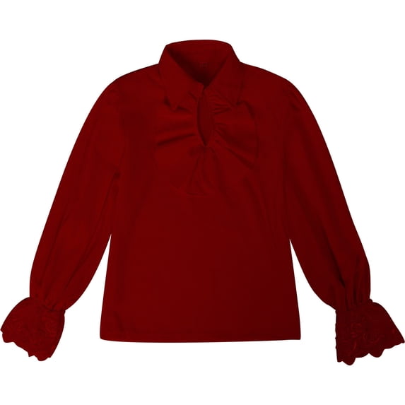 Boys Retro Long Sleeve Dress Shirts Kids Classic Collared Button-Down ...
