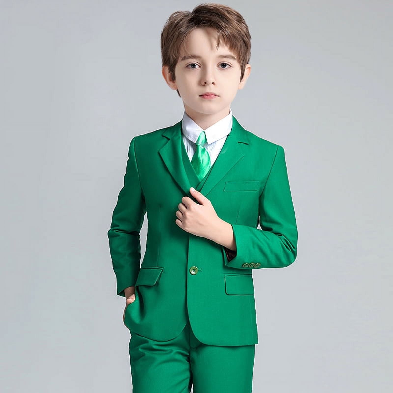 Boys Ring Bearer Suits Boy's Tuxedo Suits Wedding Outfit Suit Kids Suit ...