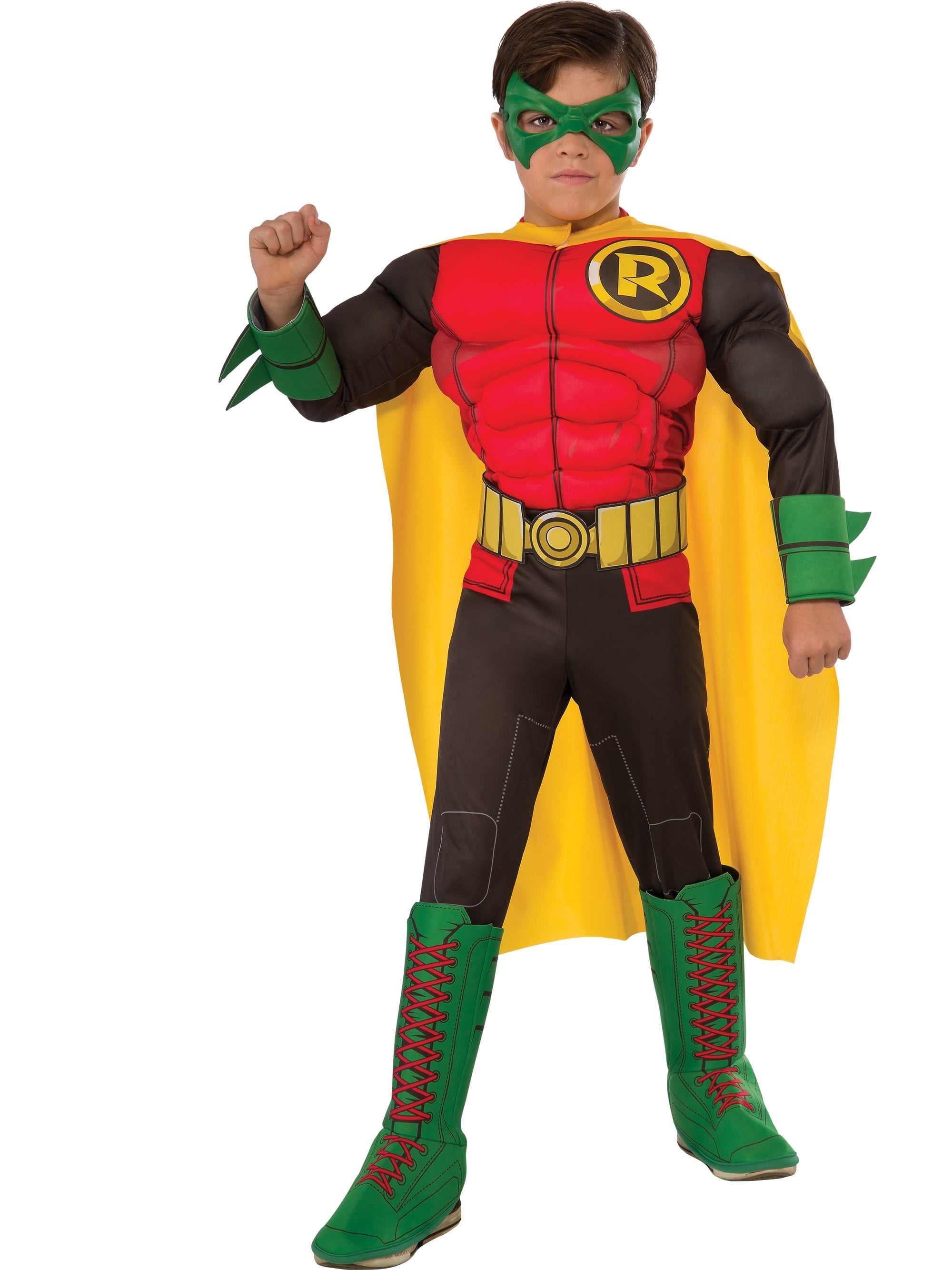 DC Super Heroes Robin Muscle Chest Costume for Kids by Rubies, Boys ...
