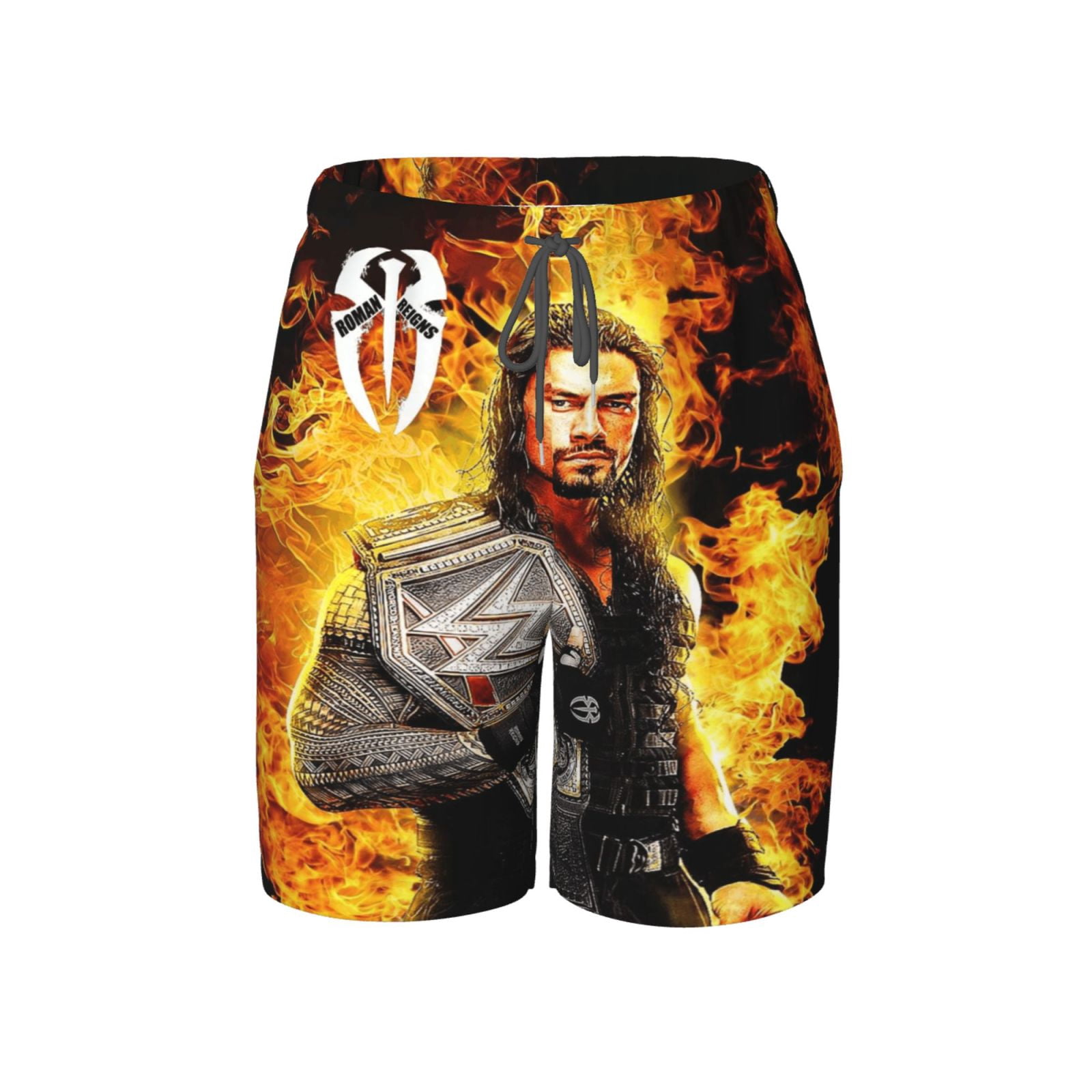 Boys Roman Wres-Tler Reign Beach Shorts Swim Trunks Swim Shorts Quick ...