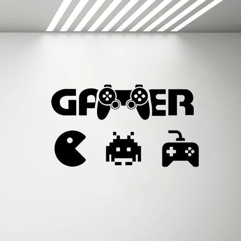 Boys Room Wall Decal Gamer Art Decor Controller Video Game Vinyl Wall ...