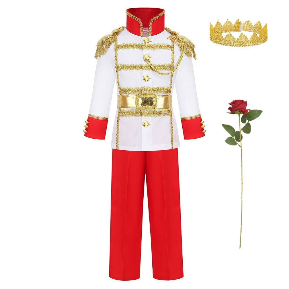 Boys Royal Prince Costume Halloween Birthday Cosplay Fancy-Dress ...