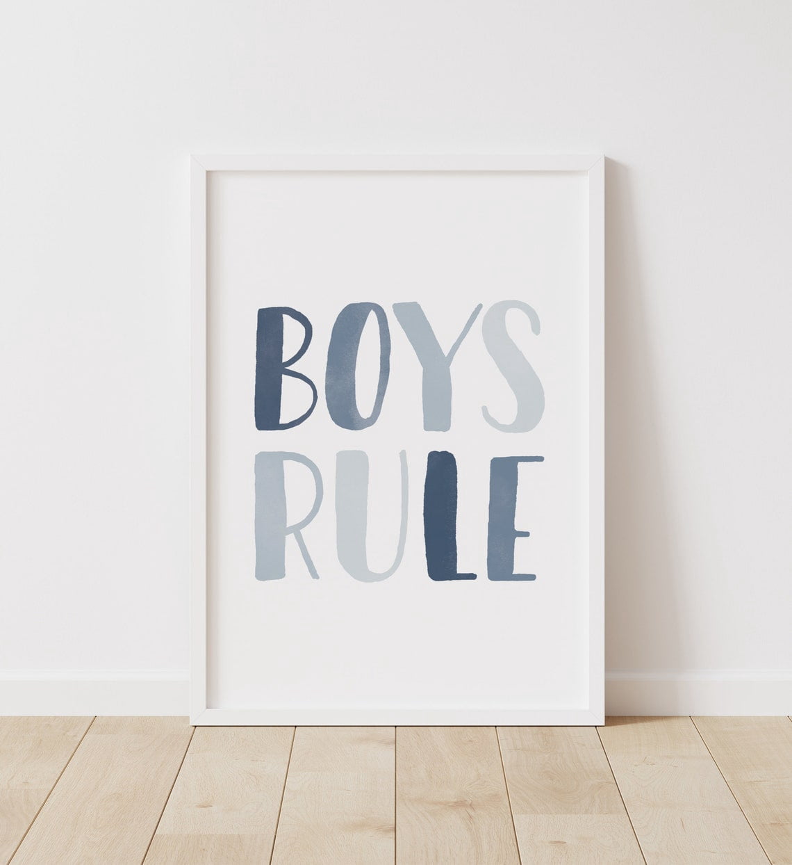 Boys Rule Poster Room Decor Ruleplayroom Poster, Stretched Size 12x18 ...