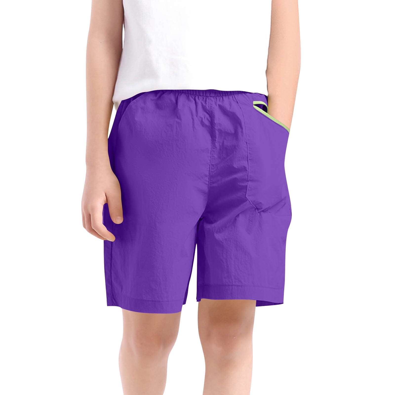Boys Running Shorts Quick Dry Lightweight Athletic Shorts with Zipper ...