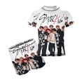 Boys SKZ Stray Korea Ki-DS Rash Guard Set 2 Piece Swimsuits Short ...